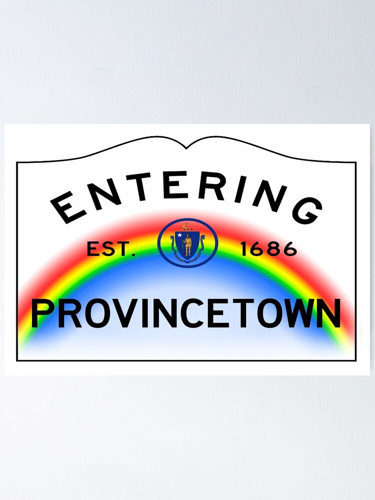Póster «Entrar en señal de tráfico de Provincetown - Provincetown ...