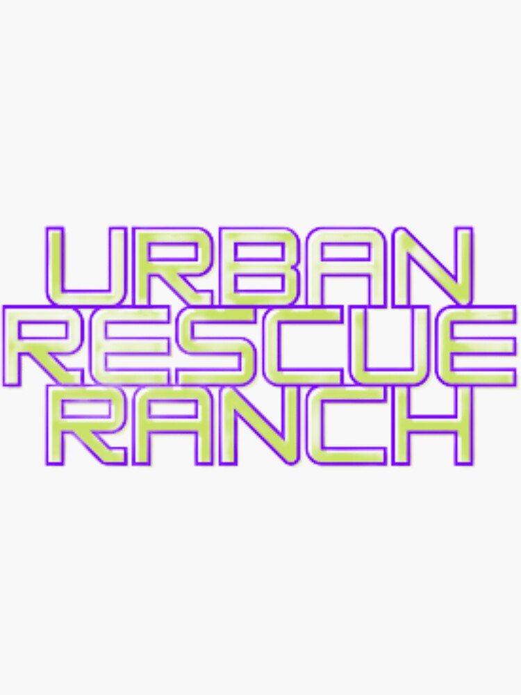 "urban rescue ranch" Sticker for Sale by Gihan769 | Redbubble