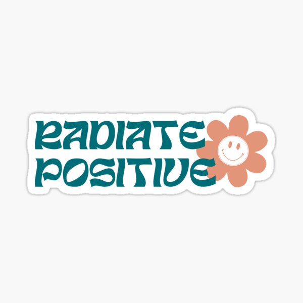 "Positive radiation Aesthetic tumblr Everything is fine" Sticker for ...