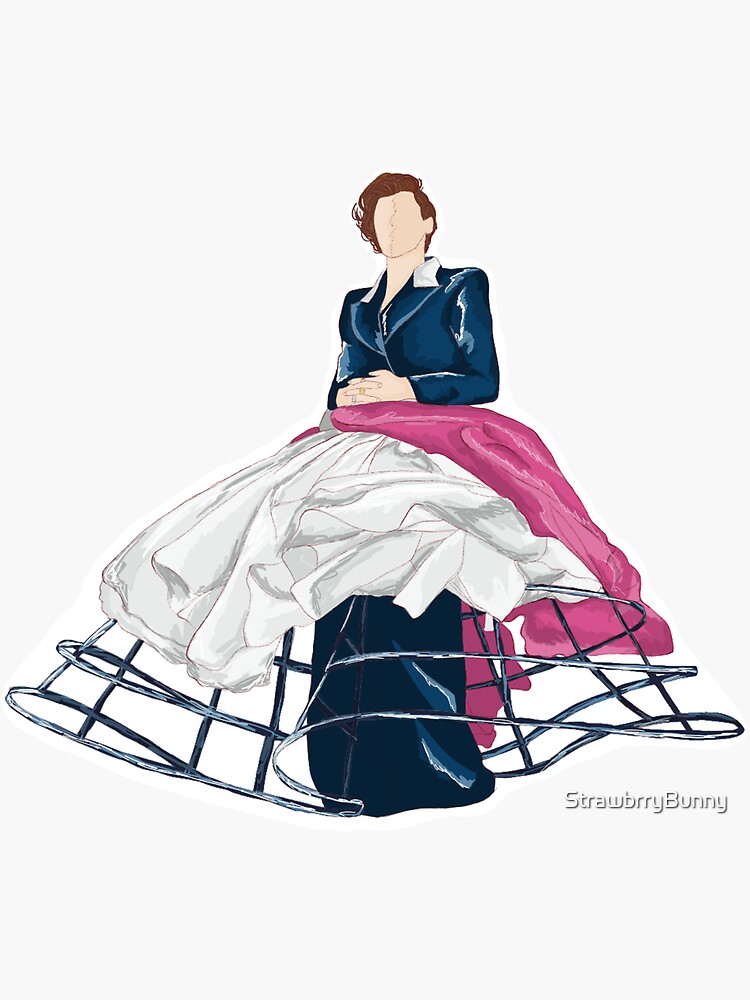 "Harry Styles Vogue " Sticker for Sale by StrawbrryBunny | Redbubble