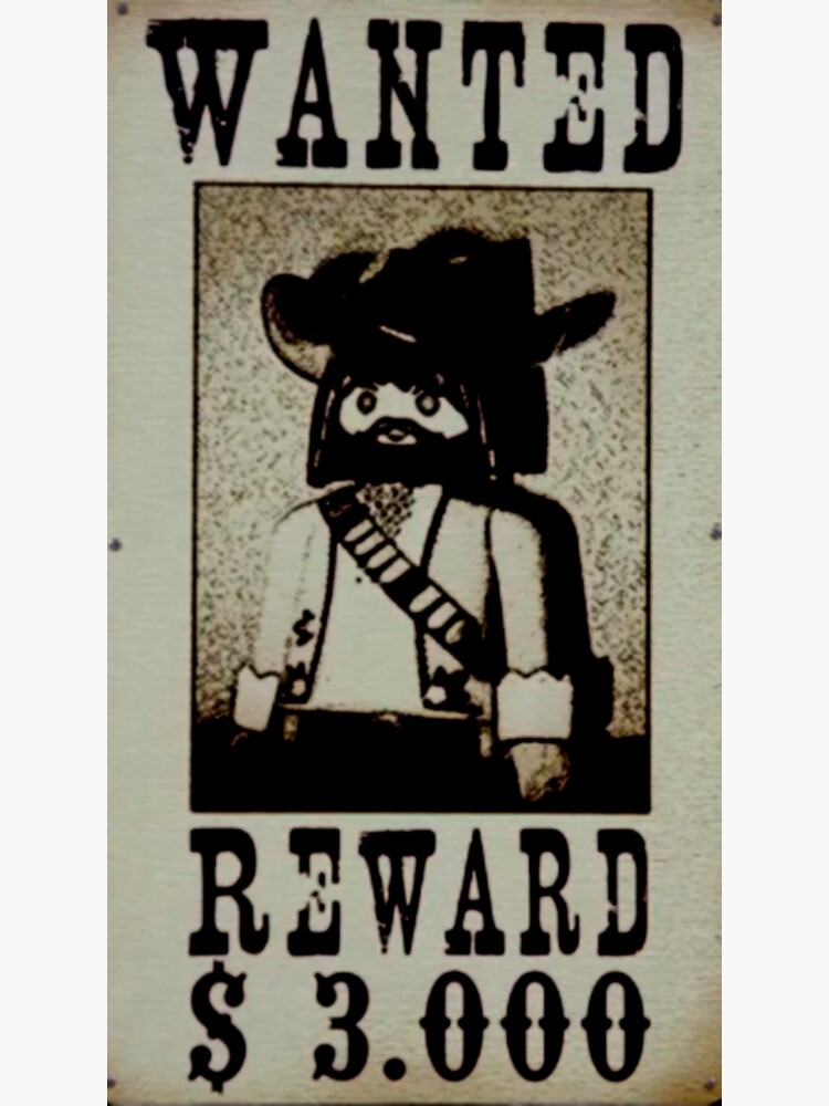 "Wanted poster" Sticker for Sale by Falle00 | Redbubble
