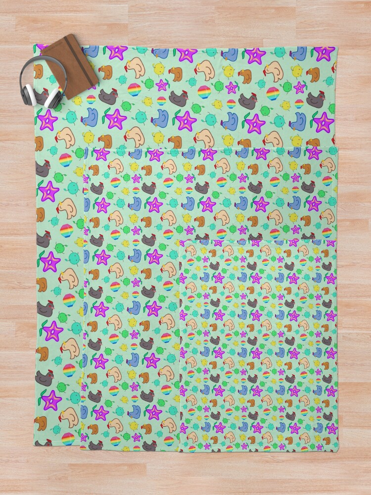 "Stardew Valley Happy Time Jumble" Throw Blanket for Sale by ...