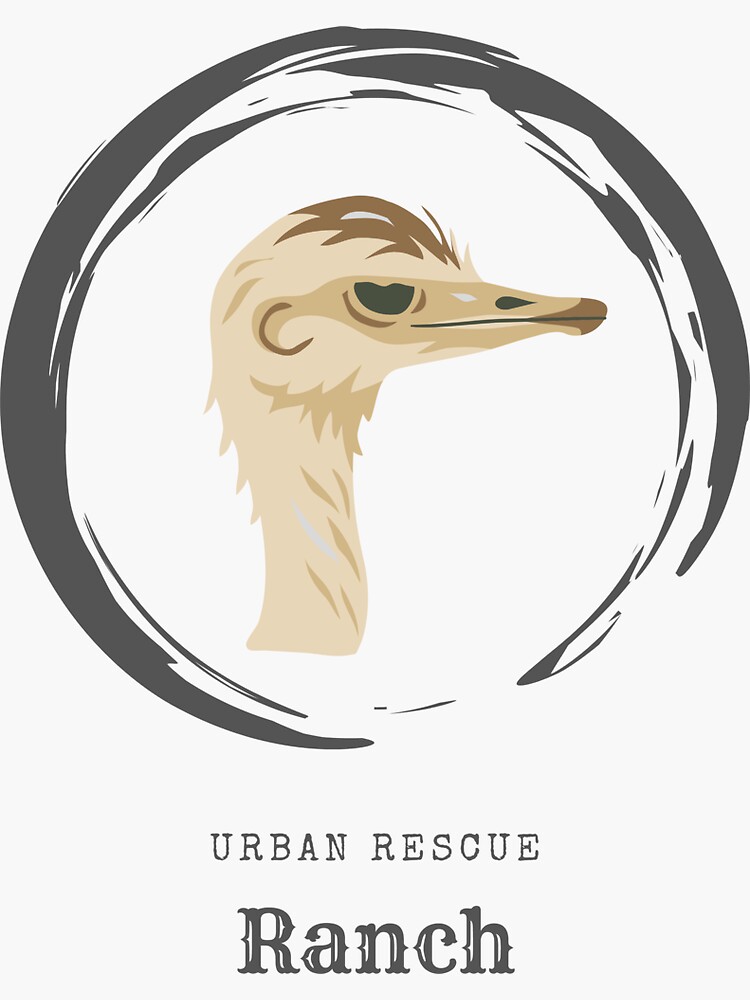 "urban rescue ranch" Sticker for Sale by Cartifiction | Redbubble