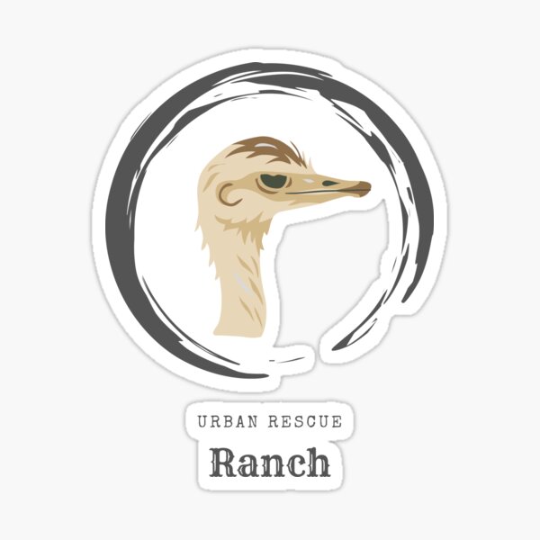 "urban rescue ranch" Sticker for Sale by Cartifiction | Redbubble