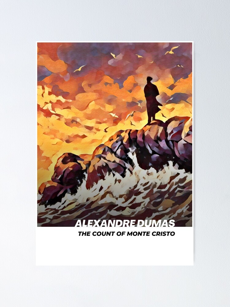 "The Count Of Monte Cristo Book Cover Art " Poster for Sale by ...
