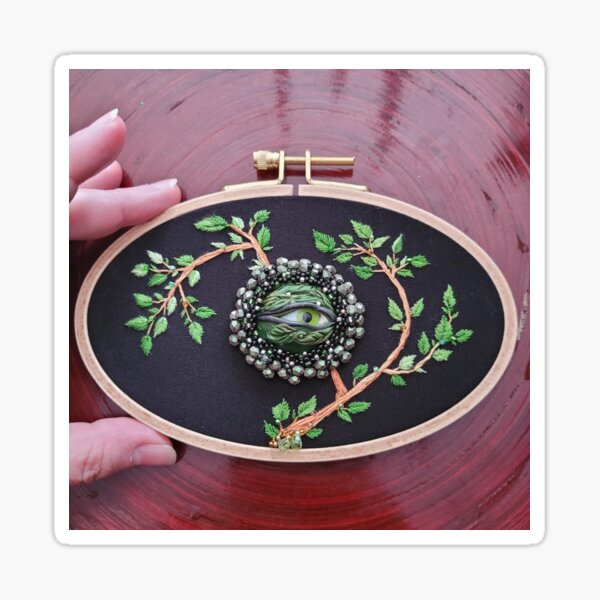 "Green Guardian Eye" Sticker for Sale by MsFledermaus | Redbubble