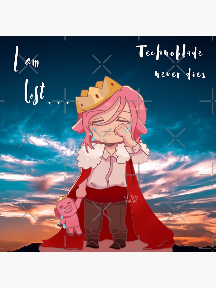 "technoblade never dies" Poster for Sale by artigrow | Redbubble