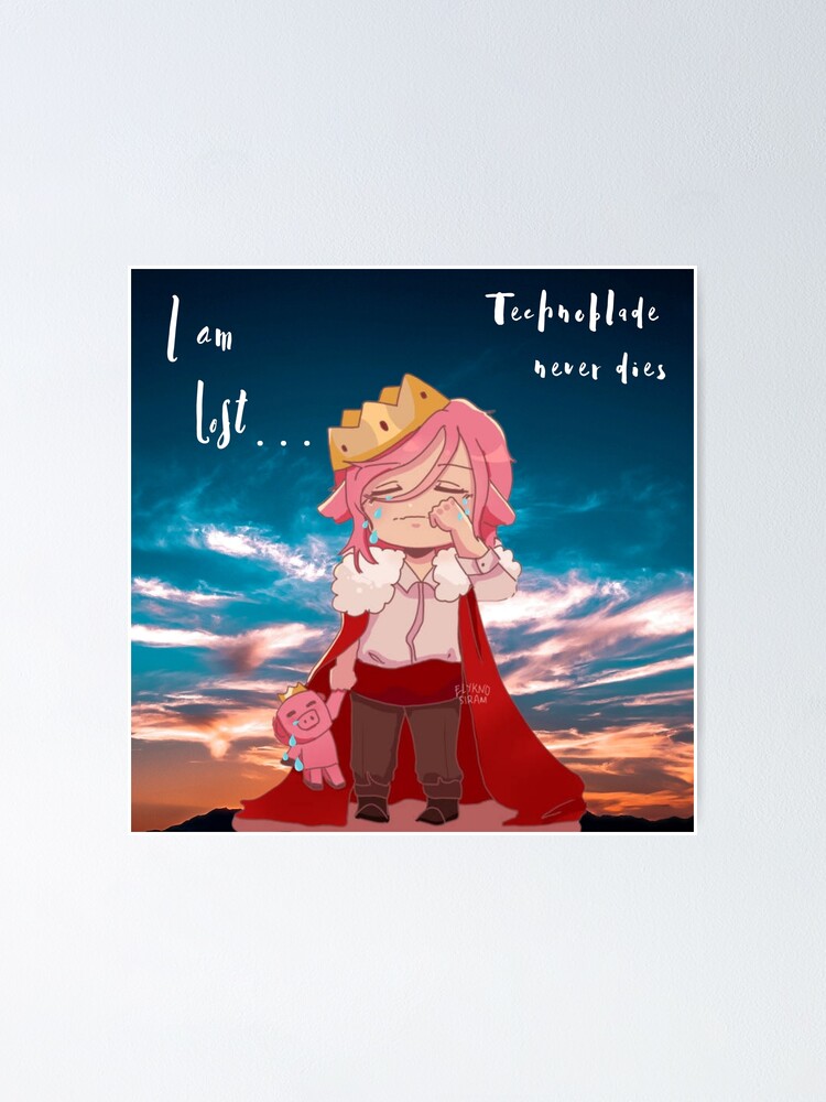 "technoblade never dies" Poster for Sale by artigrow | Redbubble