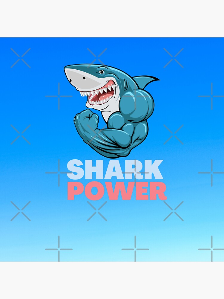 "Shark Power" Sticker for Sale by sofiaink | Redbubble