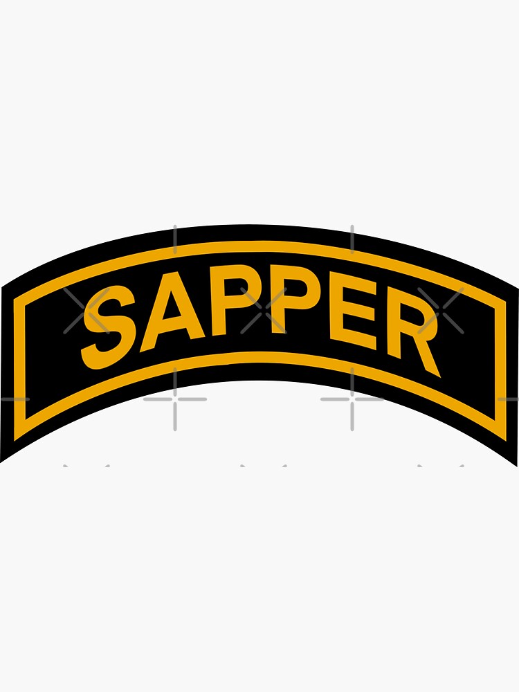 "Sapper Tab" Sticker for Sale by SoupSandwitch | Redbubble
