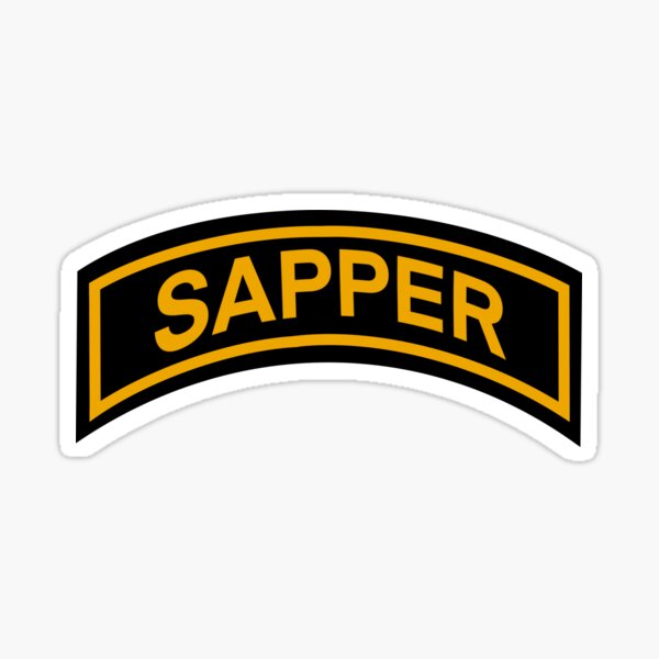 "Sapper Tab" Sticker for Sale by SoupSandwitch | Redbubble