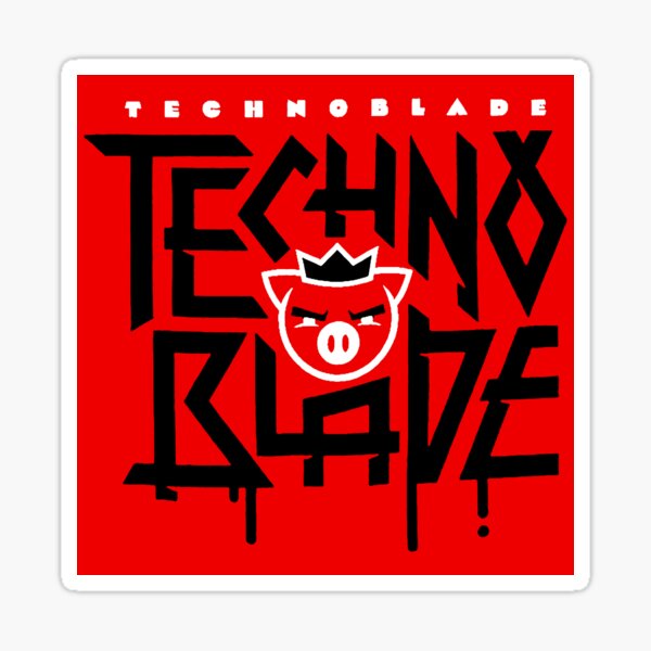 "TechnoBlade Pig Logo" Sticker for Sale by deannacounts | Redbubble