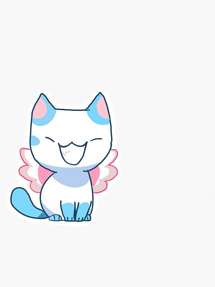 "Angel cat sticker " Sticker for Sale by SquishStickers3 | Redbubble
