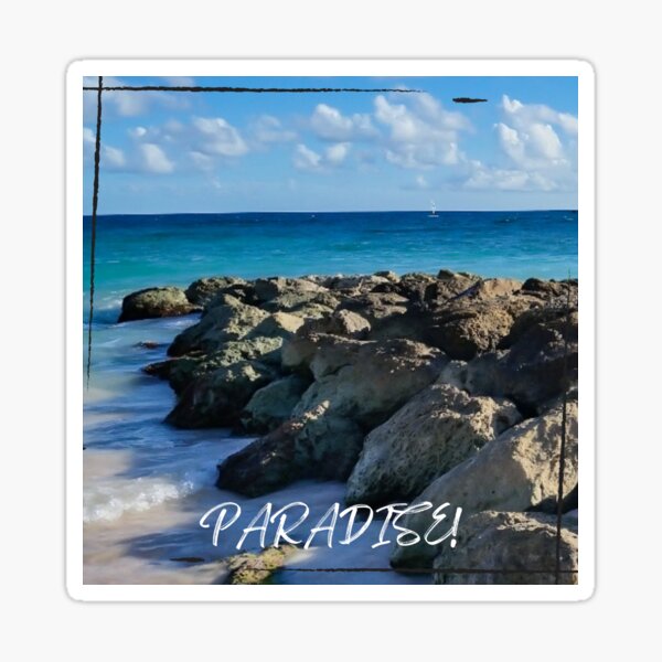 "Paradise" Sticker for Sale by Hukai-Designs | Redbubble