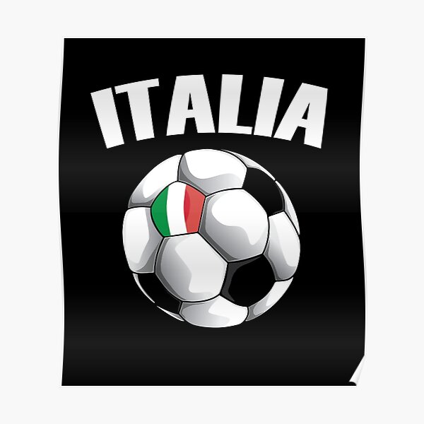 "Italia Calcio - Italy Football- Soccer Ball" Poster for Sale by ...