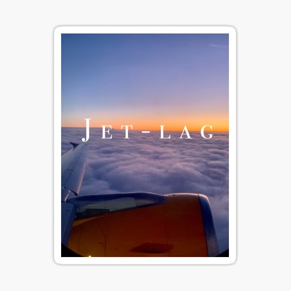 "Picture from air plane “jet-lag”" Sticker for Sale by MrGrandpa-7cat ...