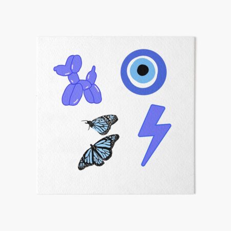 "Blue Preppy Sticker Pack" Art Board Print for Sale by art-by-maddie ...