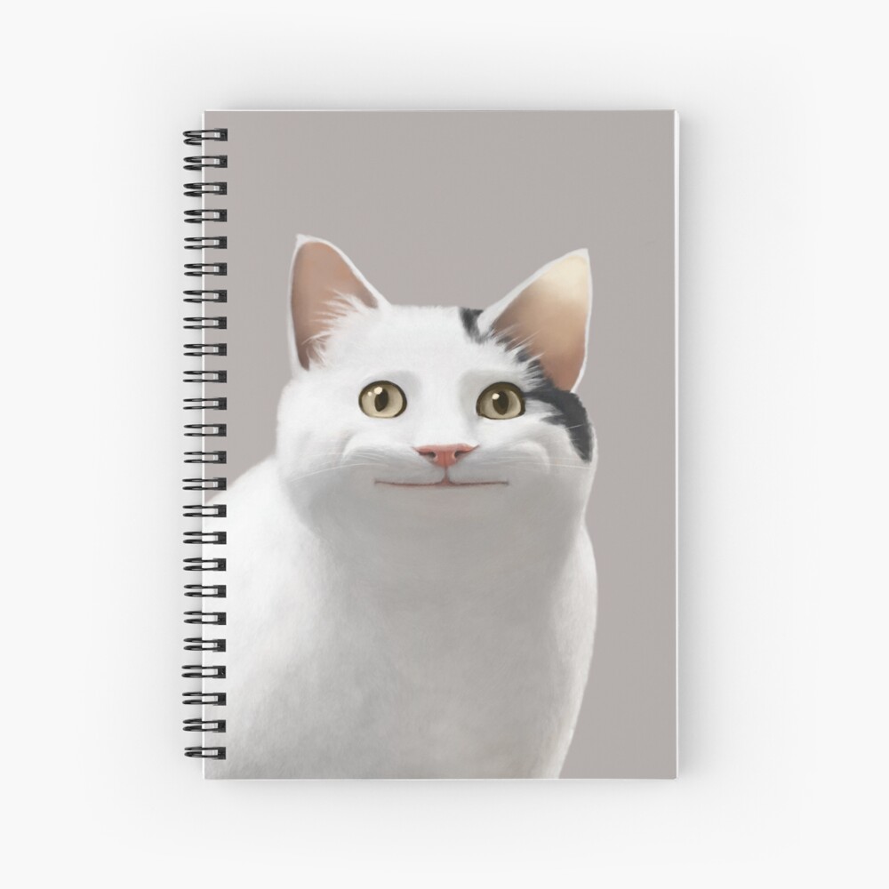 "Polite Cat Meme" Spiral Notebook by Mashz | Redbubble