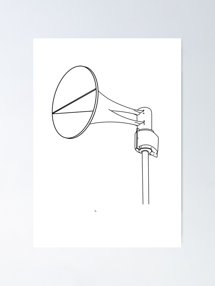 "ACA hurricane 130 Siren with round horn " Poster for Sale by ...