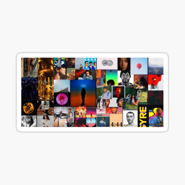 "RnB/ Pop Artist of 2020 Collage " Sticker for Sale by DaAesthetics ...