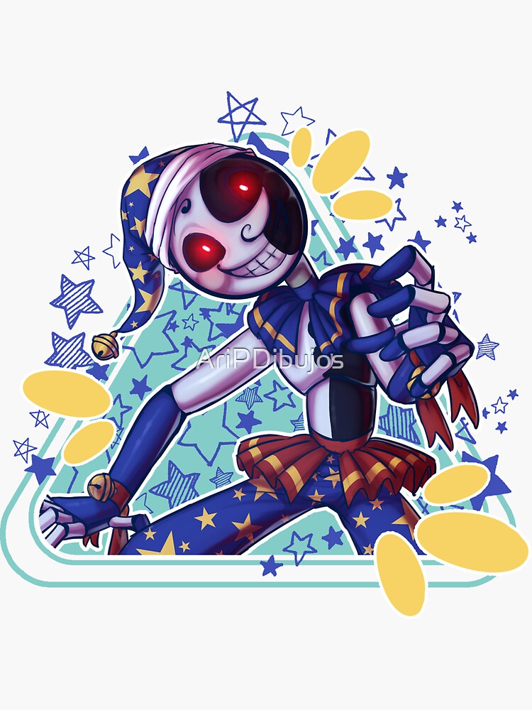Pegatina «Moondrop - FNAF Security Breach» de AriPDibujos | Redbubble