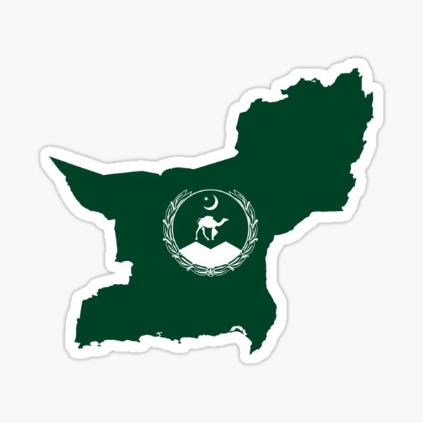 "Map Flag of Balochistan, Pakistan" Sticker for Sale by mo91 | Redbubble