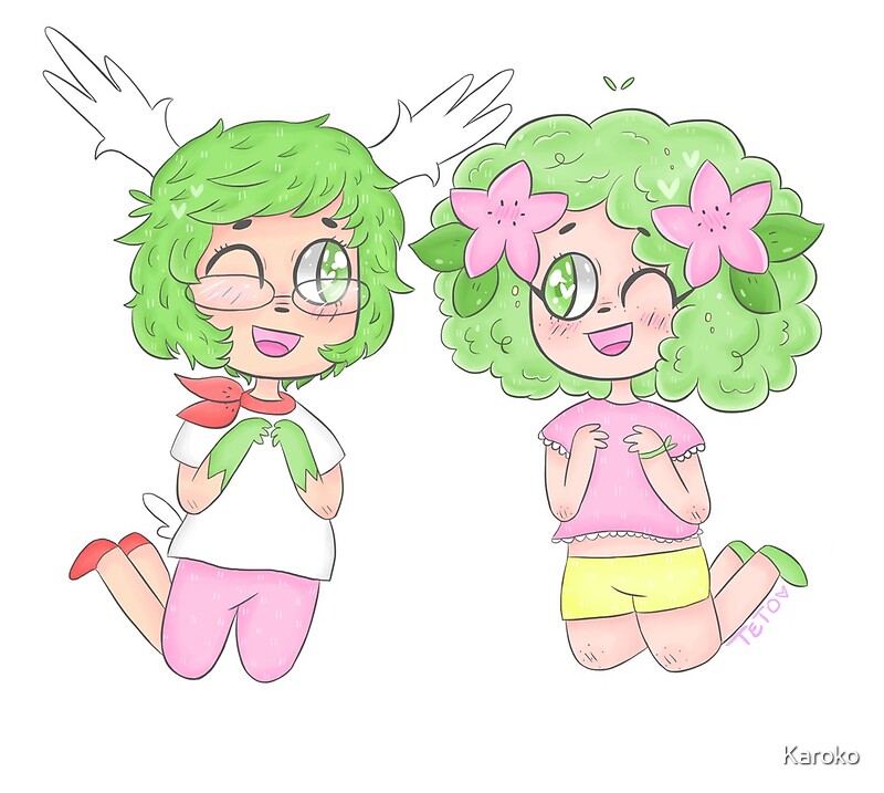 "Shaymin human form" by Karoko | Redbubble