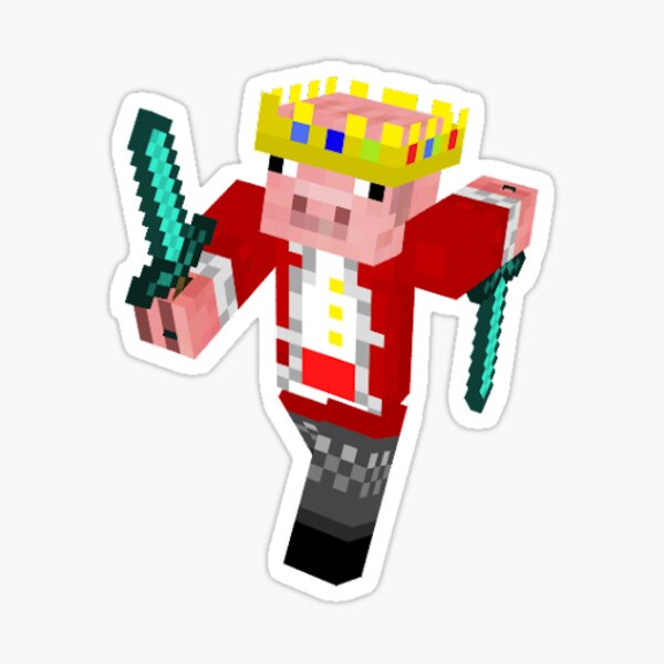 "TechnoBlade Minecraft avatar" Sticker for Sale by CoralArtz | Redbubble