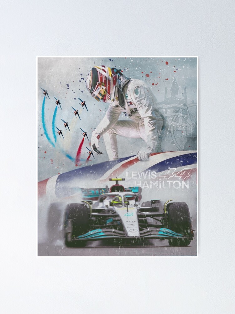 "Lewis Hamilton british flag design posters" Poster for Sale by EfekanT ...