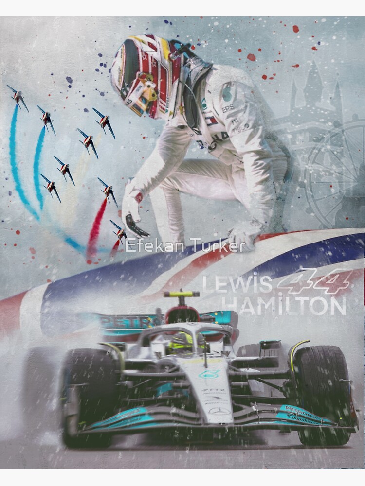 "Lewis Hamilton british flag design posters" Sticker for Sale by ...