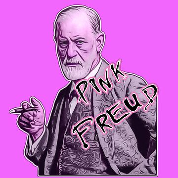 "Pink Freud " Sticker for Sale by LuckyPigTeesign | Redbubble