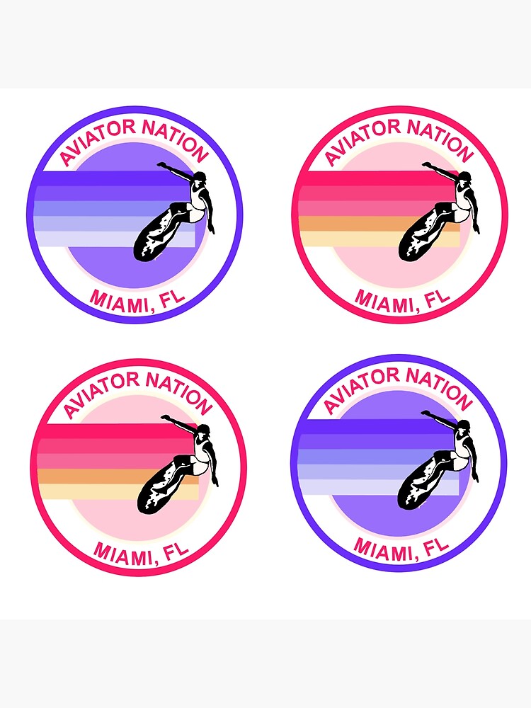 "Aviator Nation Sticker Pack" Art Print for Sale by art-by-maddie ...