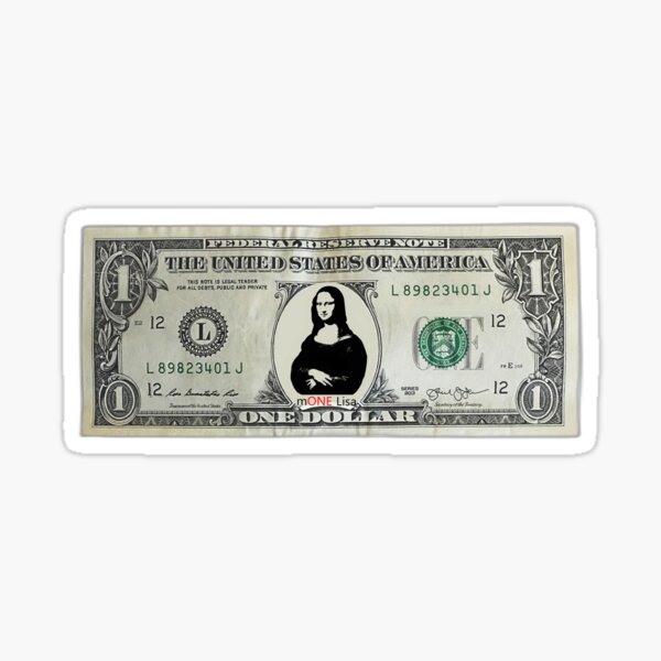"mONE Lisa" Sticker for Sale by Hasanacar42 | Redbubble