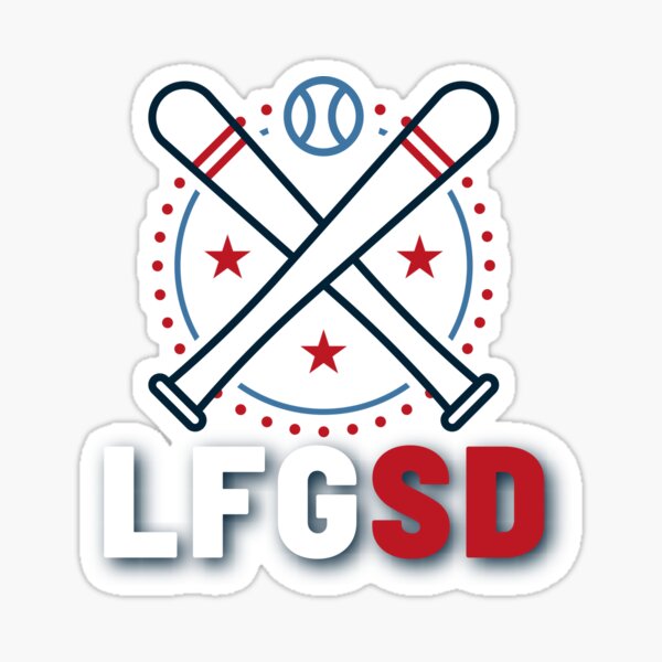 "LFGSD Baseball for Men and Women" Sticker for Sale by SaritasShop ...