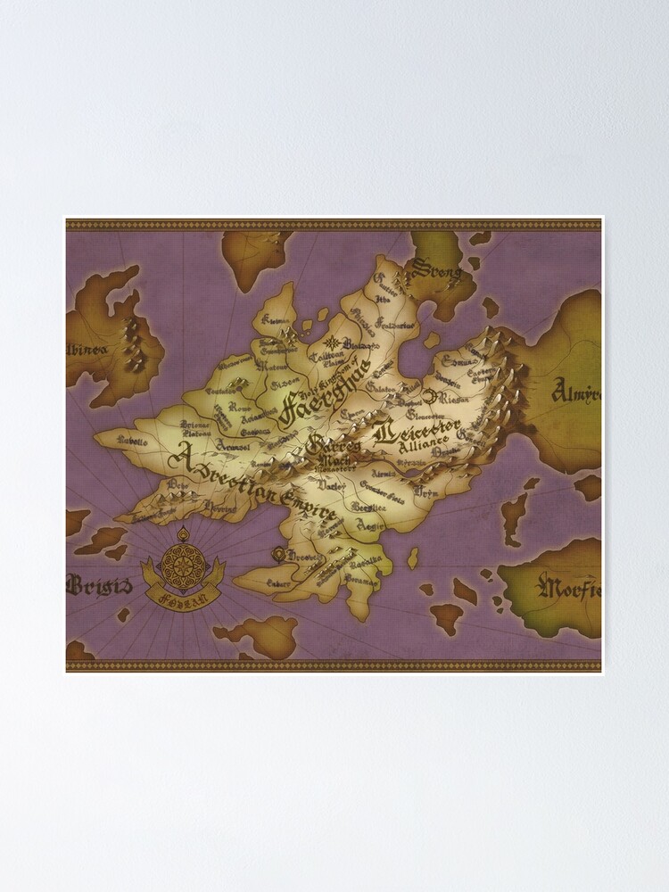 "Fire Emblem Fodlan Map" Poster for Sale by TJoker99 | Redbubble