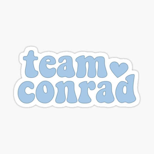 "Team Conrad" Sticker for Sale by terraeris | Redbubble