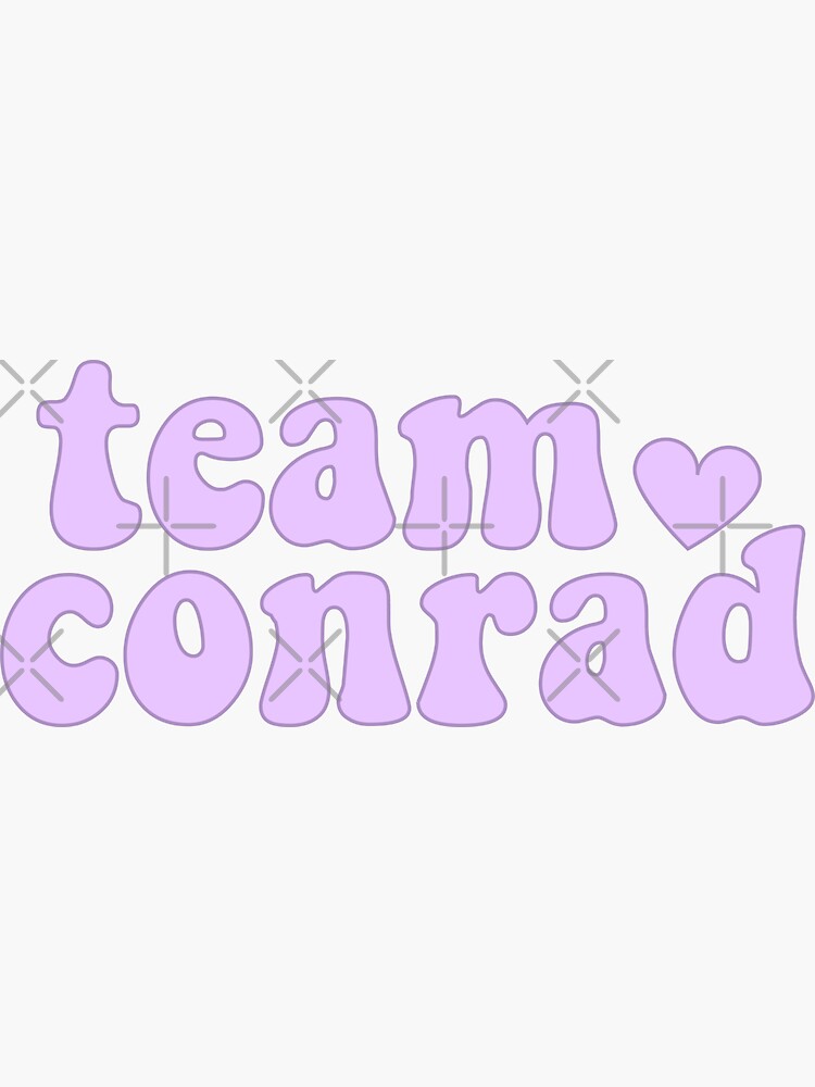 "Team Conrad" Sticker for Sale by terraeris | Redbubble