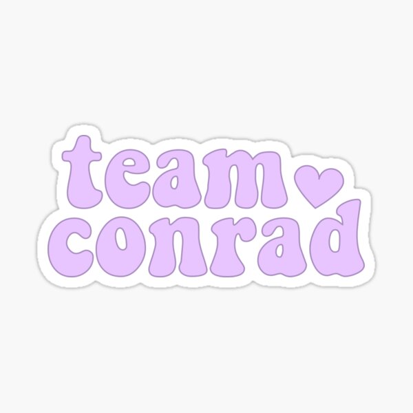 "Team Conrad" Sticker for Sale by terraeris | Redbubble