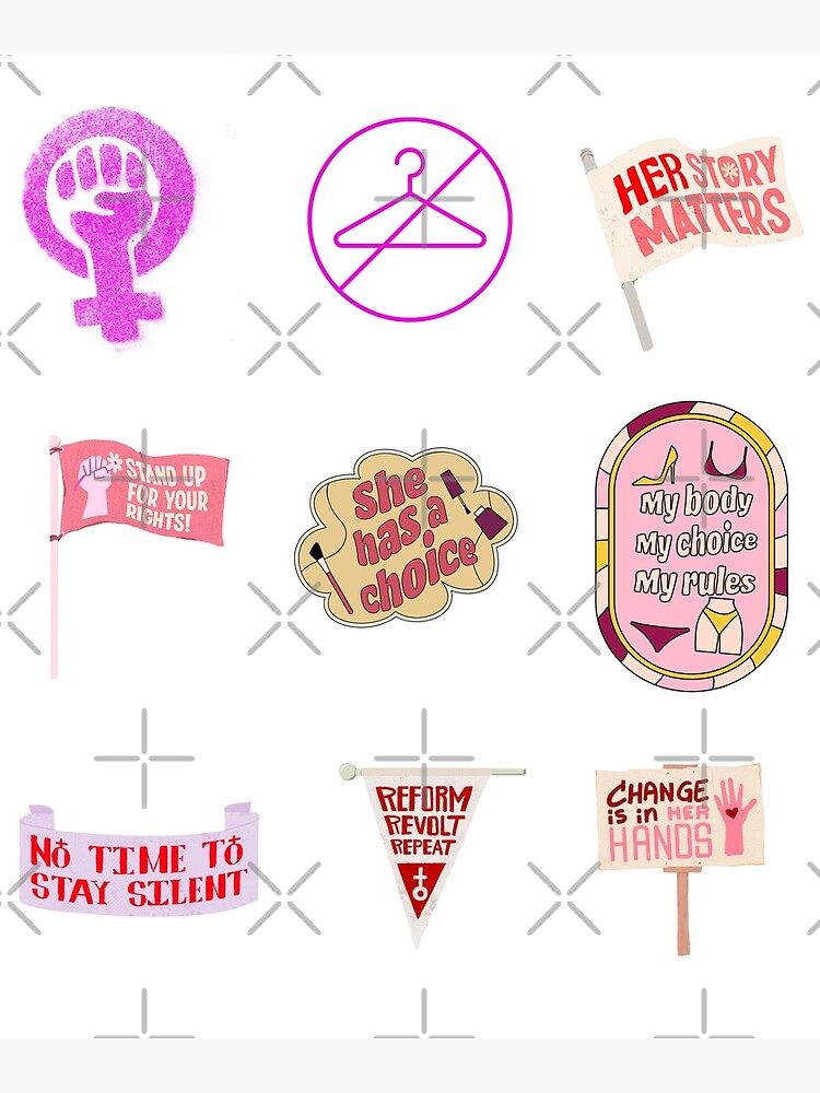 "Feminist Pro Choice Sticker Pack" Poster for Sale by BeyondPast ...