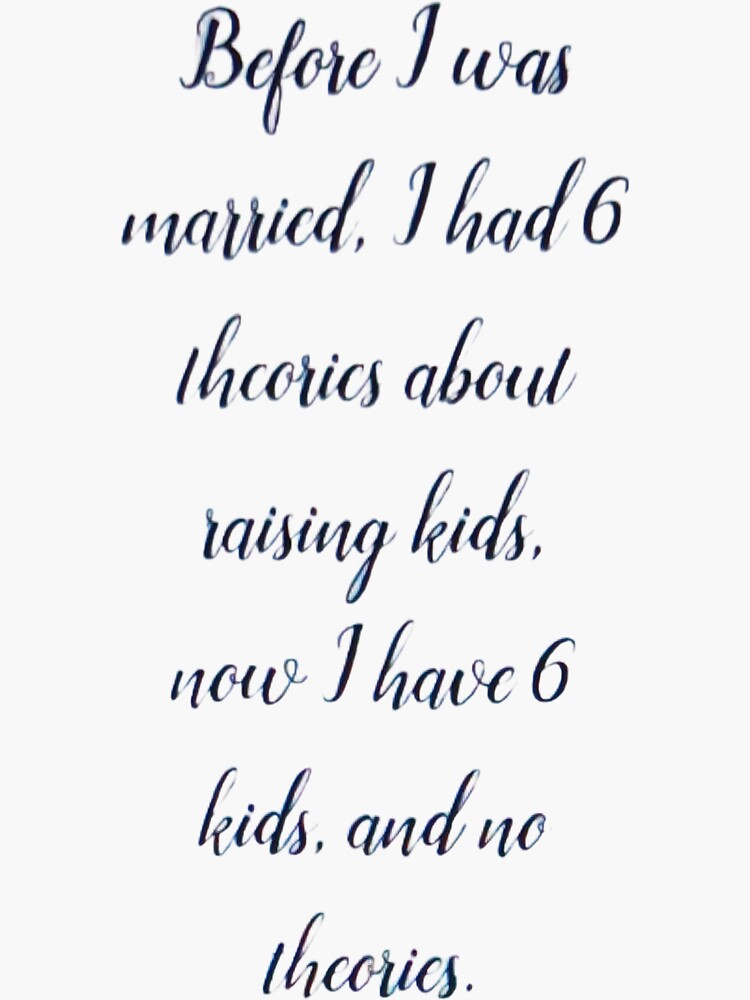 Pegatina «teorías sobre los niños» de melgoza | Redbubble