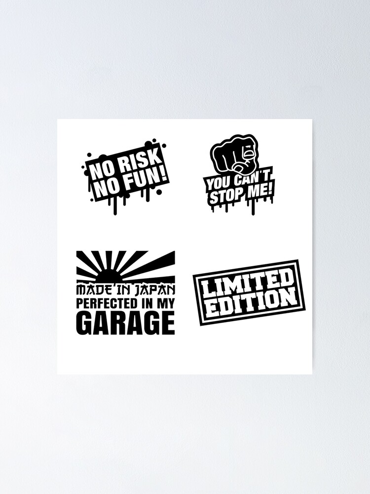 "JDM Sticker pack 1 - Official stickers" Poster for Sale by ...