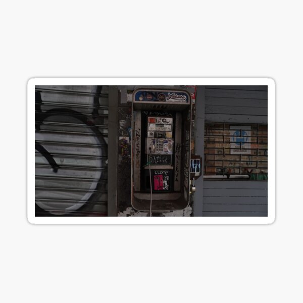 "Telephone Booth Soho" Sticker for Sale by missjfoxx | Redbubble