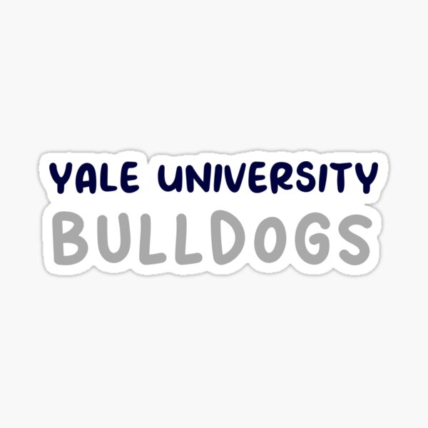 "Yale University " Sticker for Sale by HundredAcreWood | Redbubble