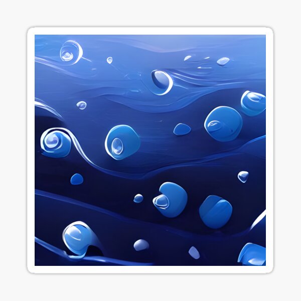 "Bubbly Water" Sticker for Sale by FroztyArt | Redbubble