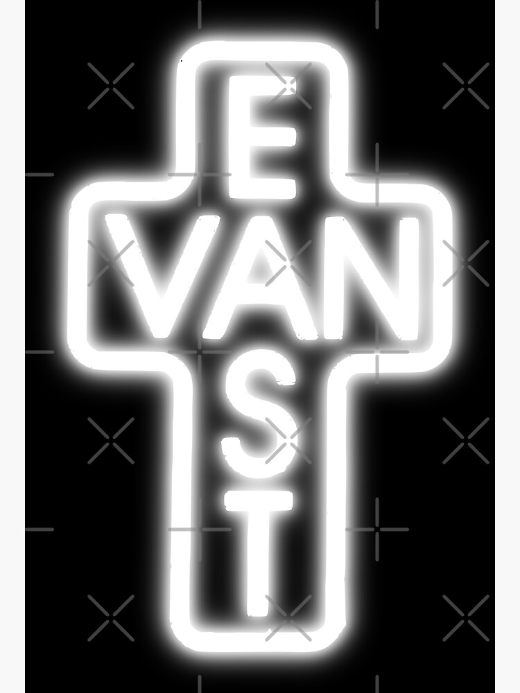 Lámina fotográfica «Señal de neón de East Van Cross, lado este de ...