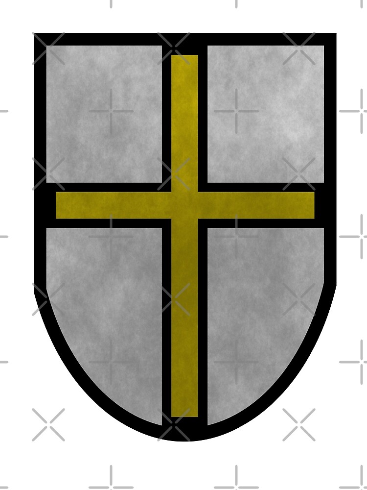 "Teutonic Order Shield Breast Emblem (worn look)" Art Print for Sale by ...