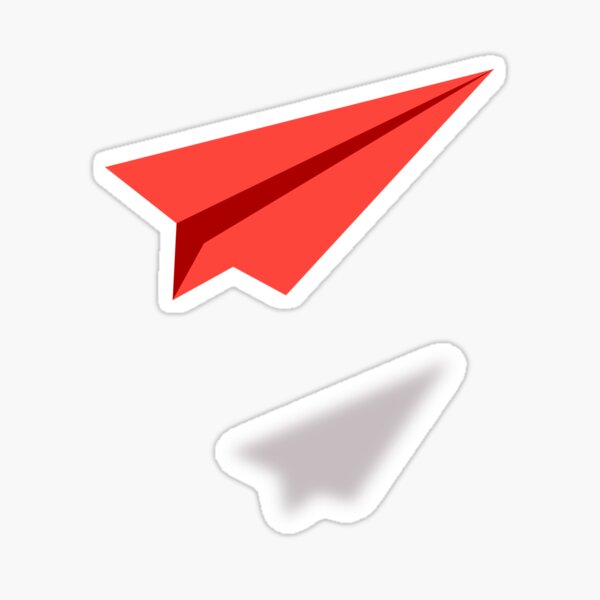 "Paper Airplane" Sticker for Sale by DJSK | Redbubble