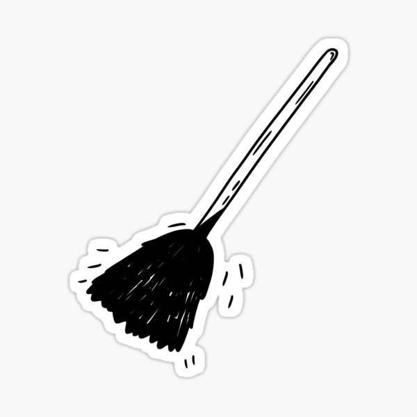 "Broomstick" Sticker for Sale by SpaceDiver-001 | Redbubble