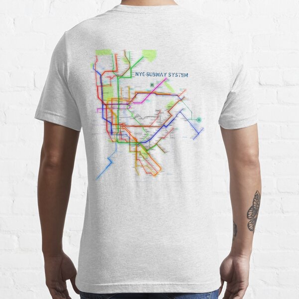 "NYC Subway Map" T-shirt for Sale by mrthink | Redbubble | map t-shirts ...
