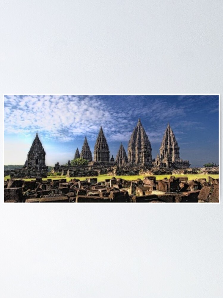 "prambanan temple famous in indonesia" Poster for Sale by diejawa ...